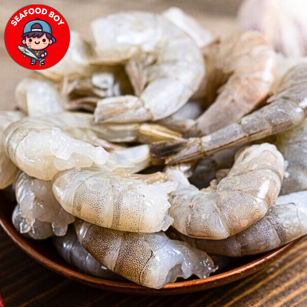 Seafood Boy Jumbo Peeled Prawn Meat (Tail On), 500g - Frozen | Shopee ...