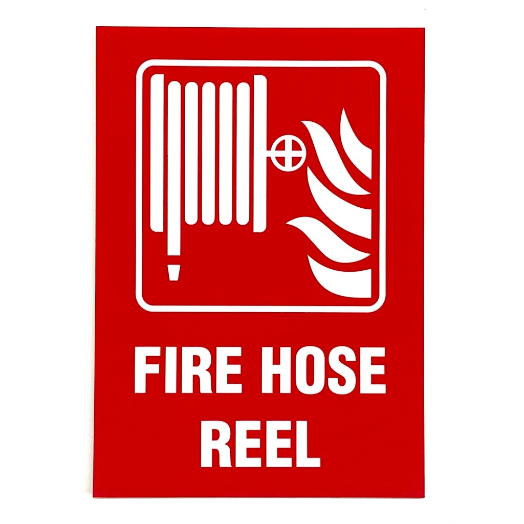 FIRE HOSE REEL SIGN/SIGNAGE | 148mm x 210mm | WARNING SIGN, NOTICE SIGN ...