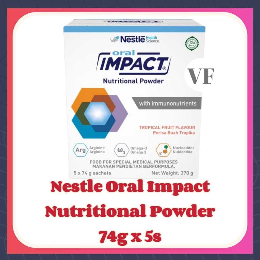 [NEW] Nestle Oral Impact Nutrition Powder Tropical Fruit Flavour 74g x ...