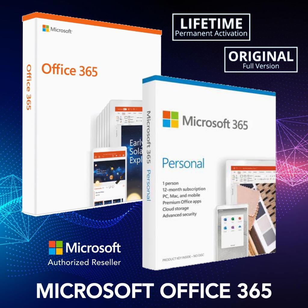 ORIGINAL Office 365 Professional PRO PLUS | Personal - 5 Devices + Cloud Storage | Shopee Singapore