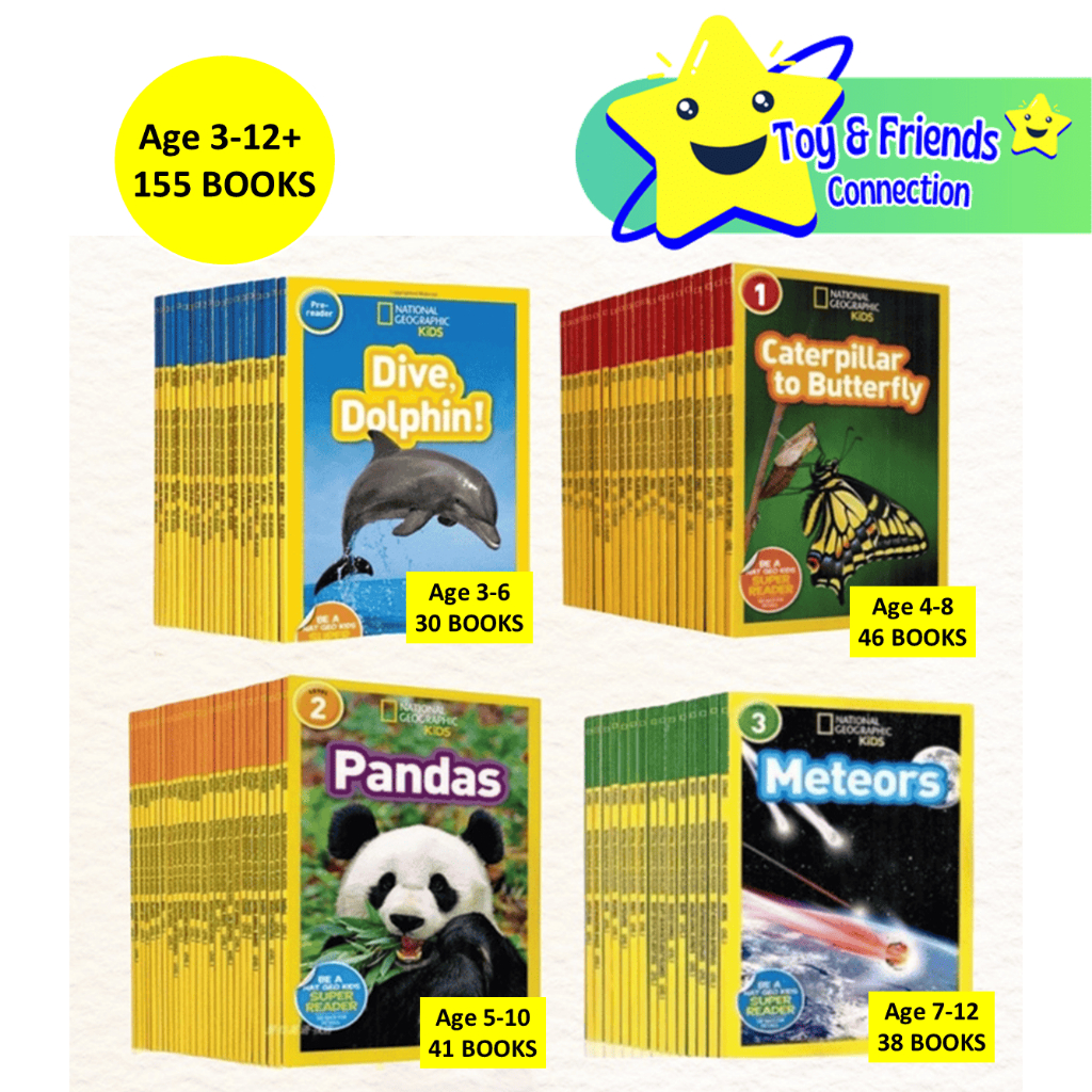 National Geographic Kids Pre reader, Level 1, Level 2, Level 3 (155 ...