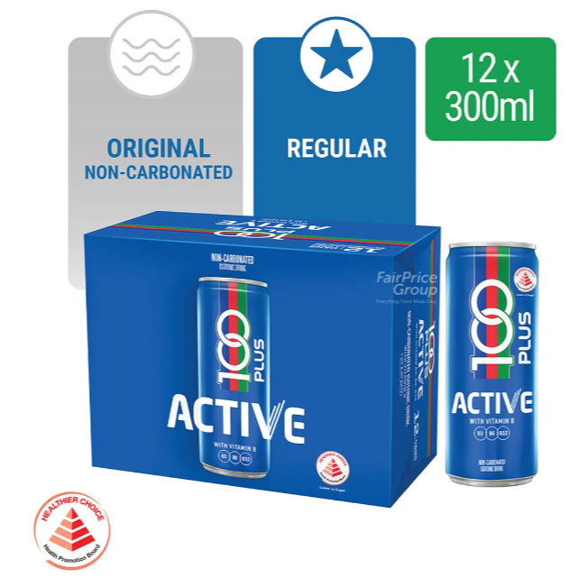 100PLUS ACTIVE ISOTONIC DRINK 12 CANS X 300ML | Shopee Singapore