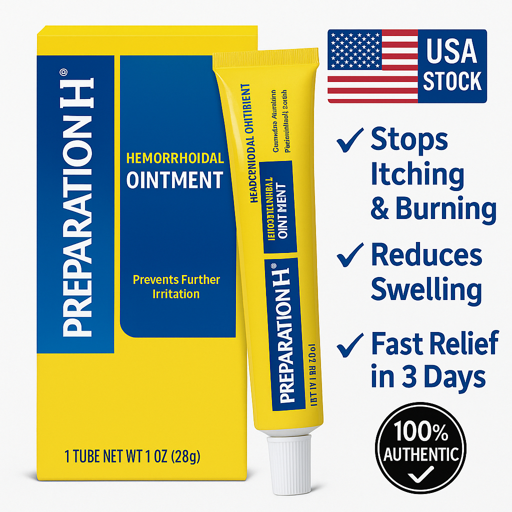🌟 100% Original Preparation H Ointment for Hemorrhoids Relief – Fast ...