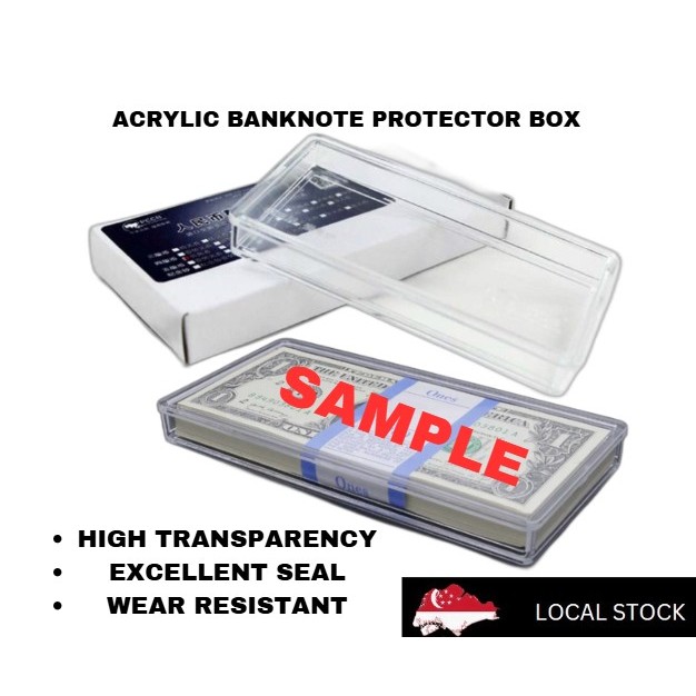 PCCB MINGTAI Banknote protector box cover clear acrylic for stack ...