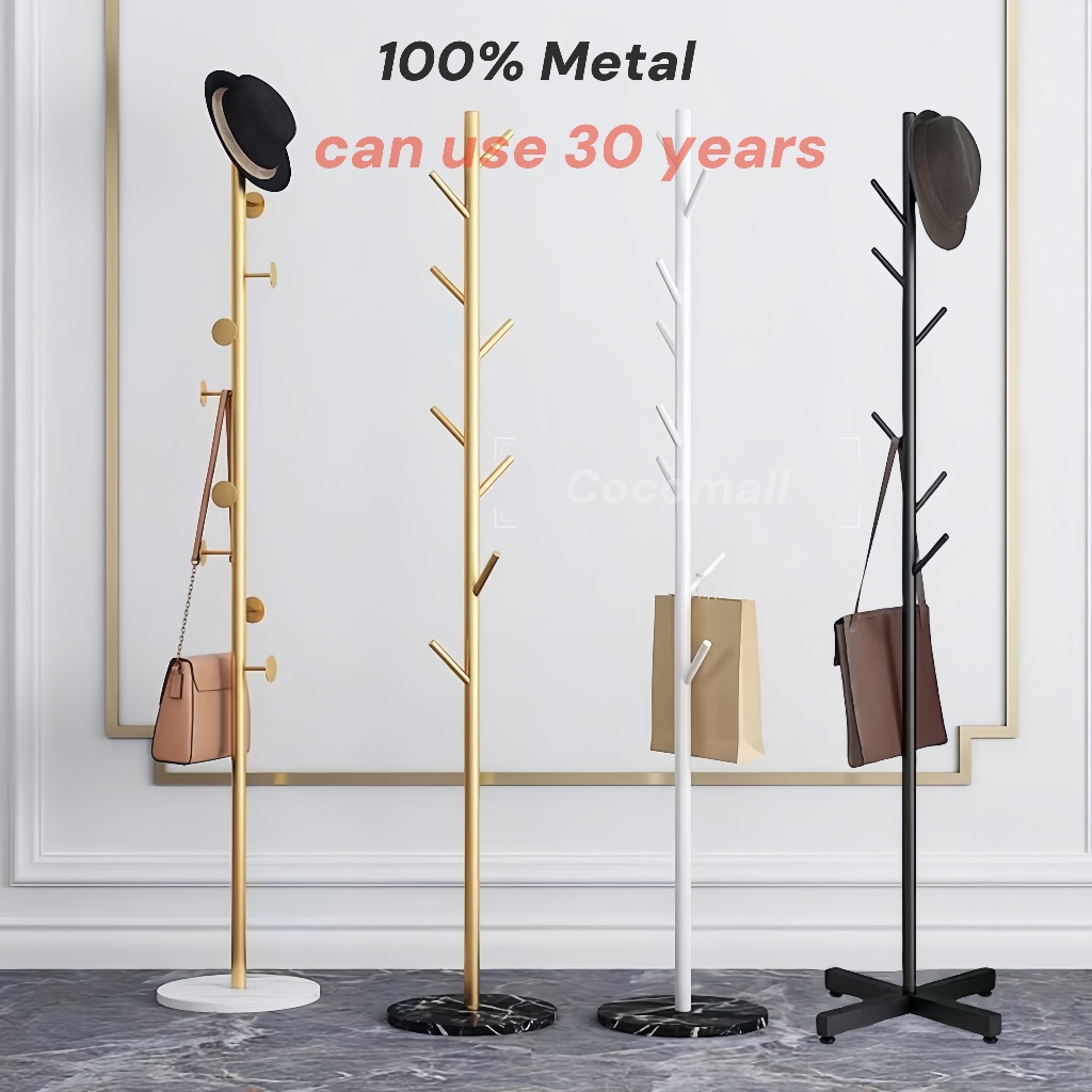 [2025 New Design] Nordic Style Clothes Hanger Stand Metal Marble Cloth ...