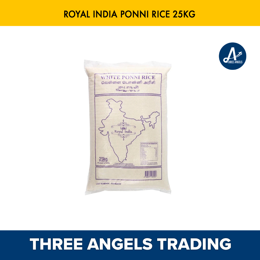 Royal India Ponni Rice 25kg | Shopee Singapore
