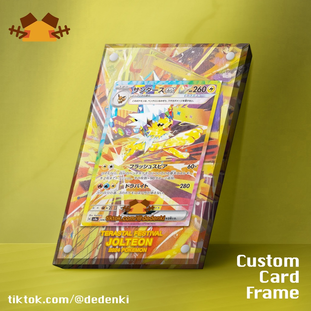 Jolteon SAR Terastal Festival Custom Card Frame | Shopee Singapore