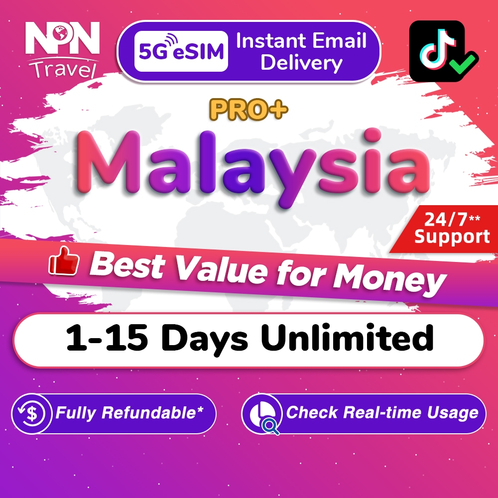 Malaysia eSIM Pro+ 5G 1-15Days Daily 500MB-2GB Data | Instant Email Delivery | High Speed Travel ...