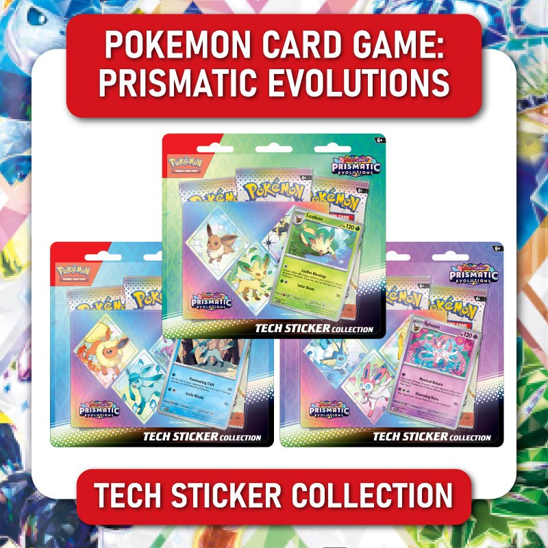 POKÉMON CARD GAME - SV8.5 Prismatic Evolutions Tech Sticker Collection ...