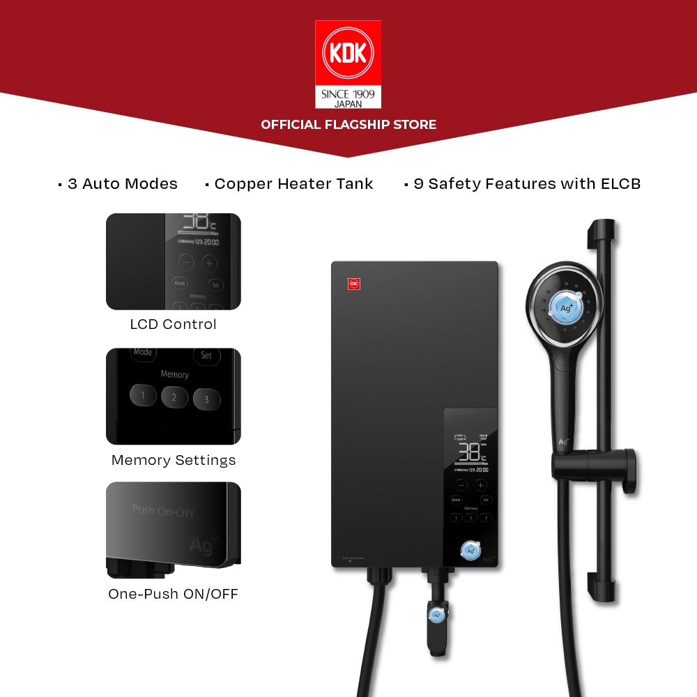 KDK Instant Water Heater TG3AD1 LCD Corner Control, Digital Model | Shopee Singapore