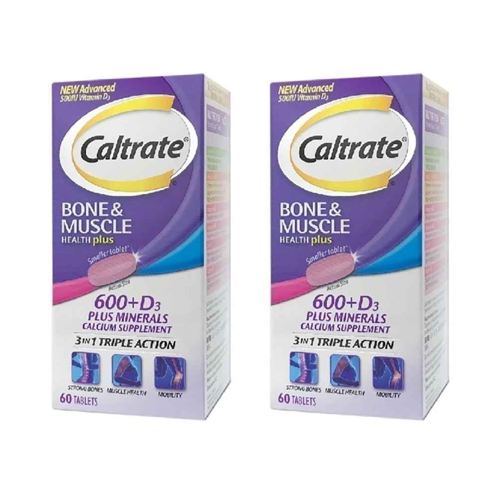 Caltrate Bone & Muscle Health Plus 500IU Vitamin D 2x60s | Shopee Singapore