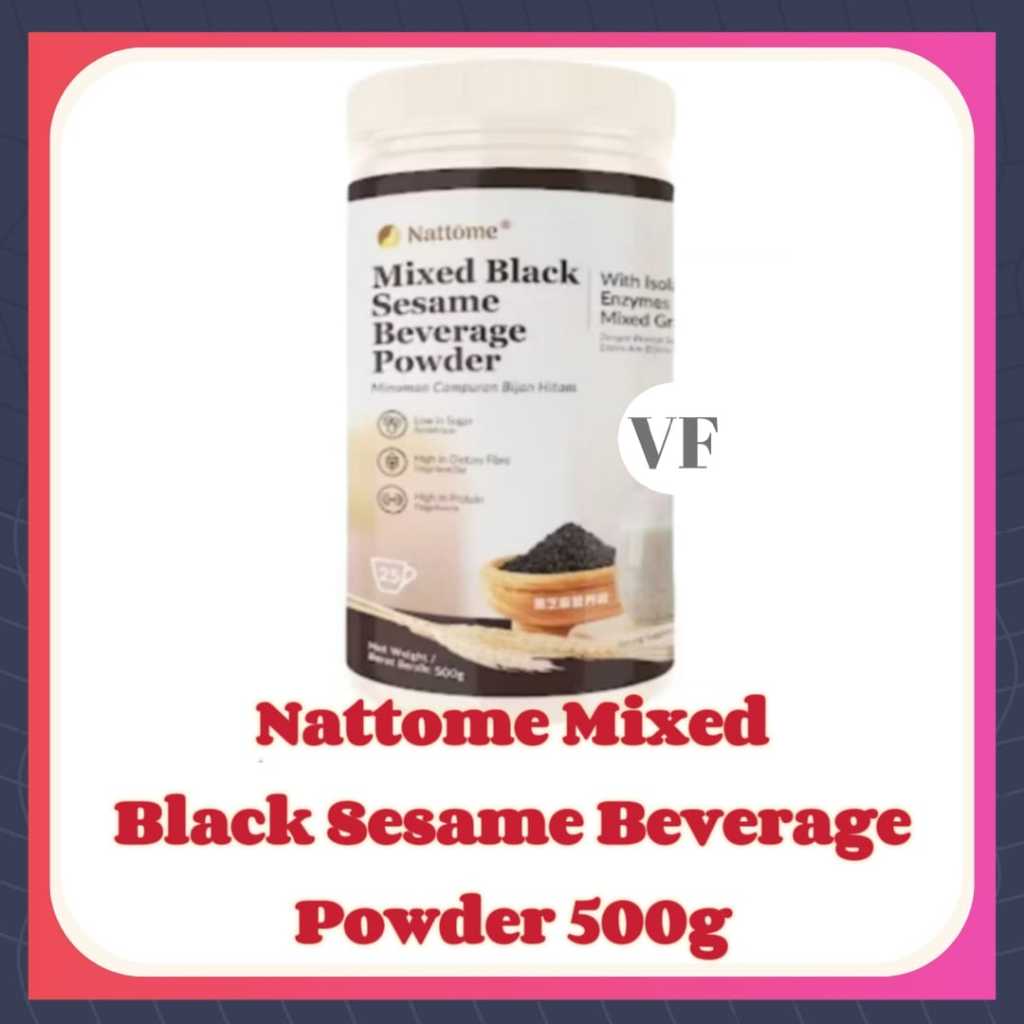 NATTOME MIXED BLACK SESAME BEVERAGE POWDER 500G | Shopee Singapore