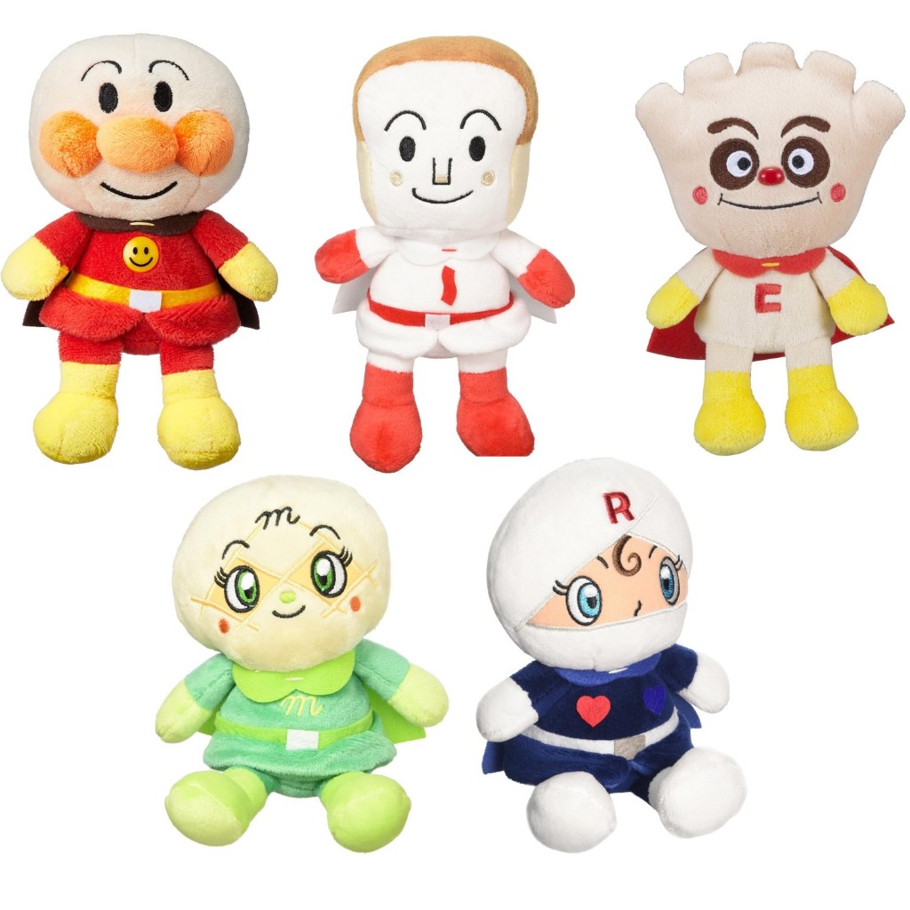 Anpanman Pretty Beans S Plus Plush Anpanman Shokupanman Melonpanna ...