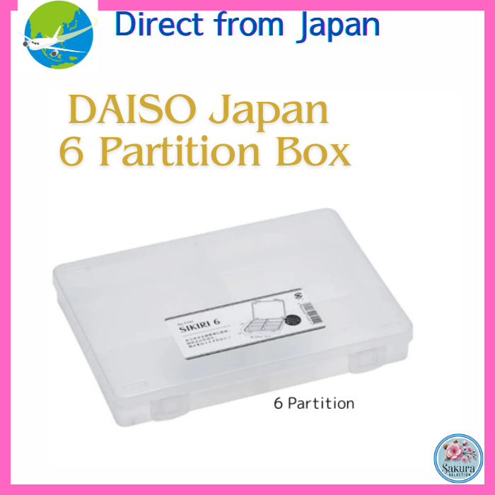 Daiso Japan Organiser Box Sikiri 6 Partition Box 【Direct from Japan ...