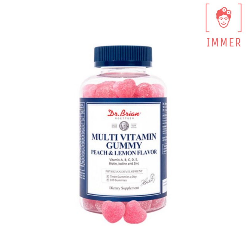 Dr. Brian Multi Vitamin Peach&Lemon Flavor, 100 Tablets 3 once a day 1 ...