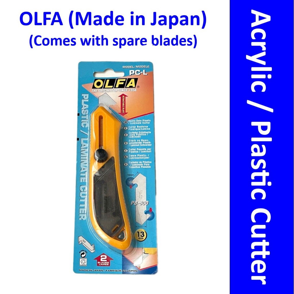 OLFA (Japan) Plastic Acrylic Laminate Cutter ️ Plastic Scoring Knife ️ ...
