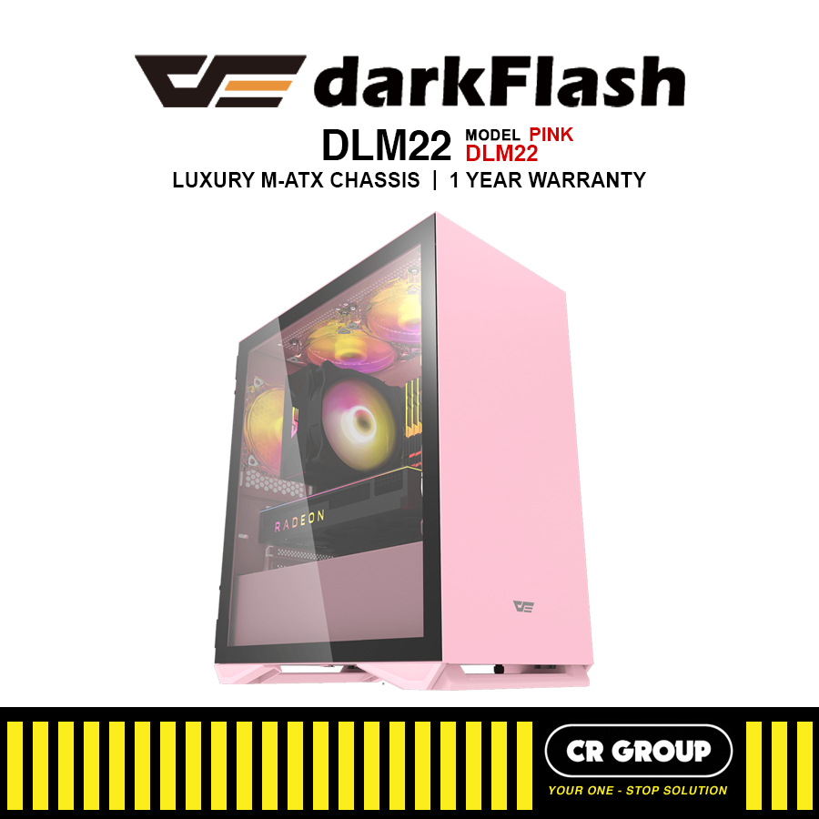 darkFlash DLM22 MATX PC Case - Pink (1Yr Warranty) | Shopee Singapore