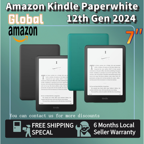 All-new Amazon Kindle Paperwhite 12th Gen 2024 - 7⁠″ glare-free ...