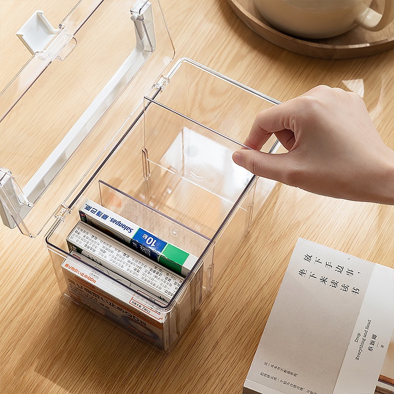 Acrylic Mask Storage Box Mask Holder Mask Box Storage Mask Drawer ...