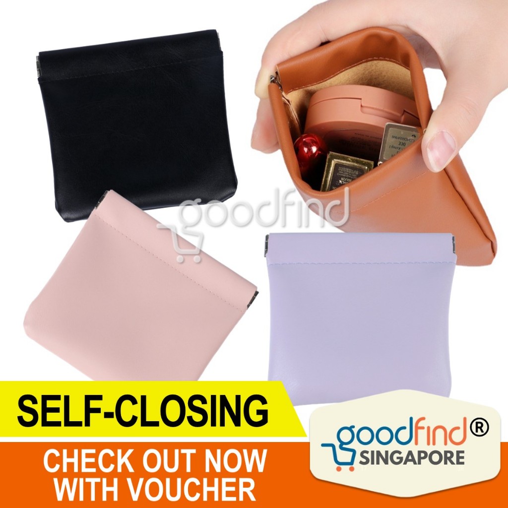 RE-STOCK GOODFIND Self-Closing Storage Pouch For Small Accessories Mini ...