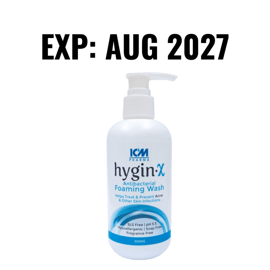 ICM Hygin X Antibacterial Foaming Wash 200ML Hygin-X Clean and Clear ...