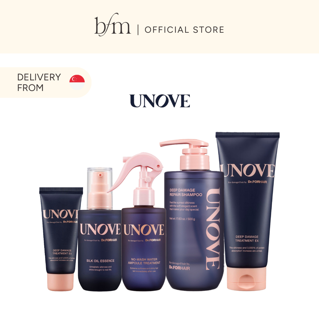 UNOVE Hair Collection (Deep Damage Repair Shampoo, Treatment EX, No ...