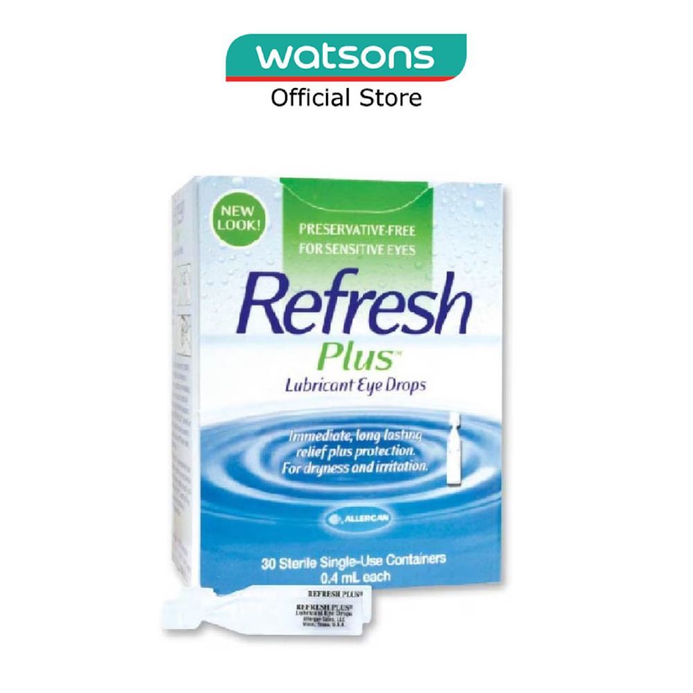 REFRESH Plus Lubricant Eye Drops 0.4ml x 30s | Shopee Singapore