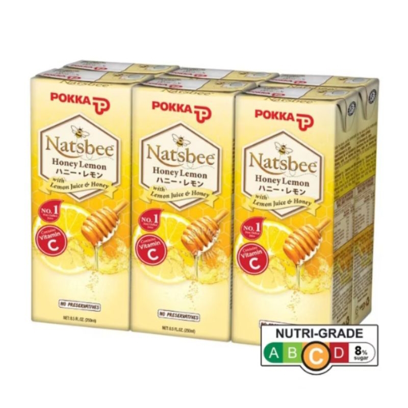 Pokka packet drinks Natsbee Honey Lemon (24 x 250ml | Shopee Singapore