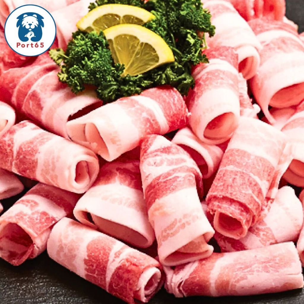 Port65 Duroc Chestnut-Fed Pork Belly Shabu Shabu Meat, 300g - Frozen ...
