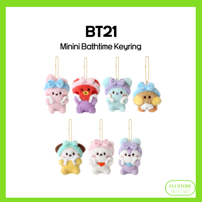 [BT21] Minini Bath Time Keyring (7 Characters) - Ship from Korea | Shopee Singapore
