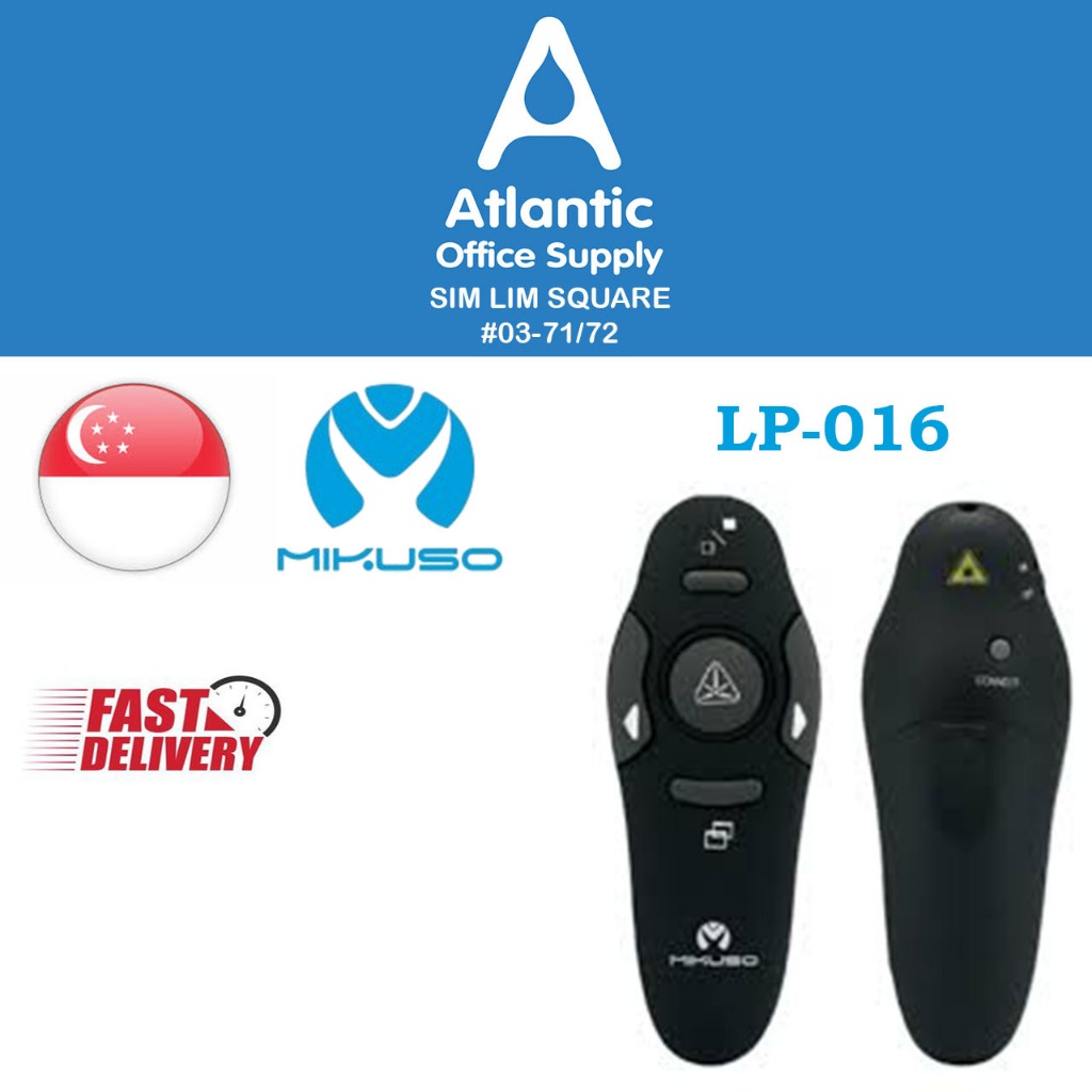 MIKUSO 2.4GHz Wireless USB Powerpoint Presentation Pointer Clicker ...