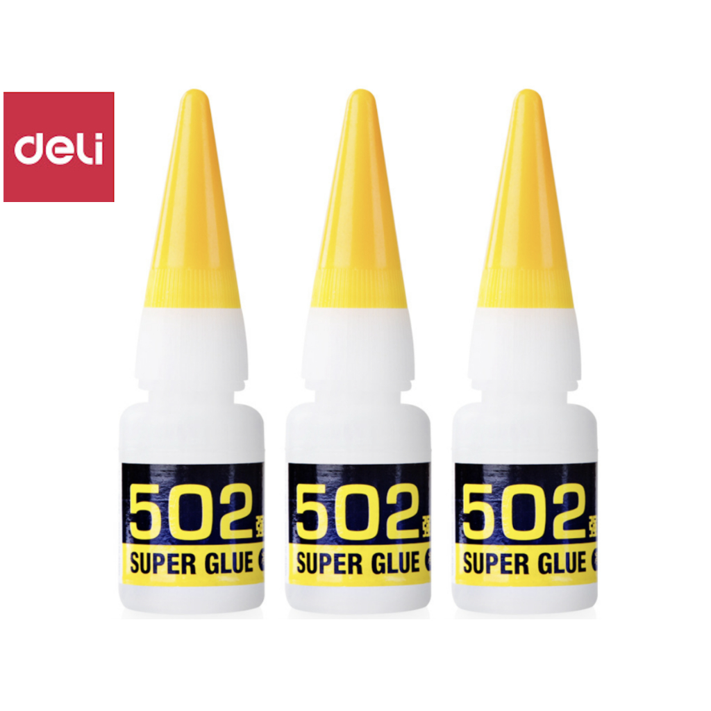 3 Pcs Deli Instant Dry Super Glue 502 Glue 8g Elephant Glue | Shopee ...