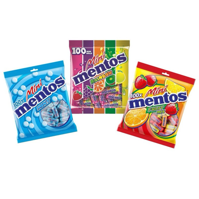 Mentos Mini Chewy Dragees Rolls Bag 100x10g (Halal) | Shopee Singapore