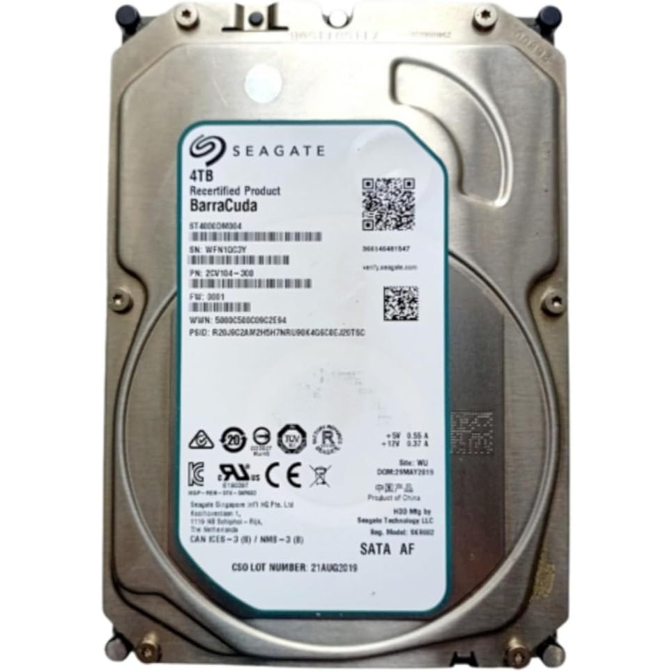 [Refurbished] Seagate BarraCuda 3.5" 4TB Internal Hard Drive HDD 6Gb/s ...