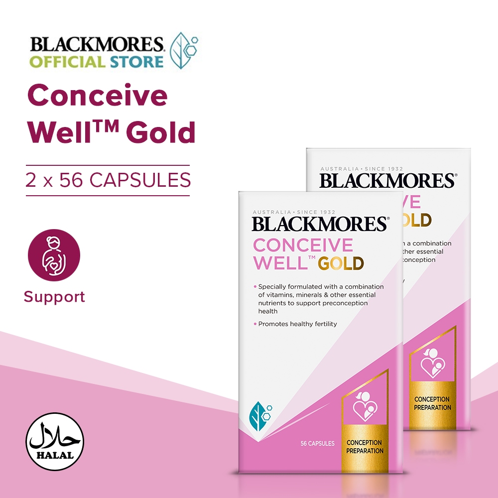 [Bundle of 2] Blackmores Conceive Well™ Gold (56s) | For Pregnancy ...