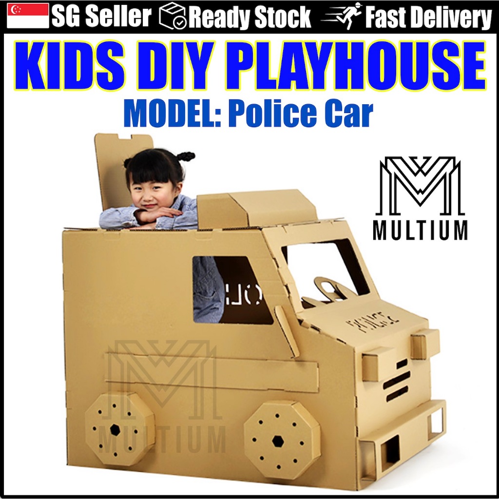 Police Car House 3D DIY Cardboard Toy House For Kids Fun | DIY Craft ...