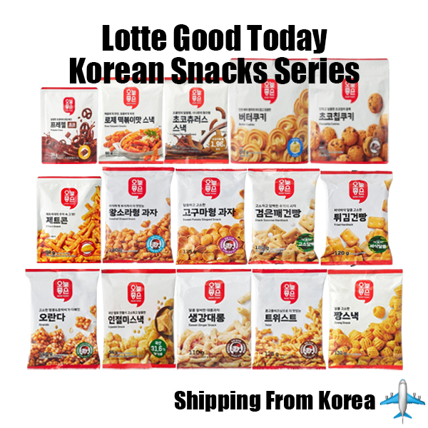 [Lotte] Good Today Korean Snacks Series｜Pretzels Choco / Z Corn ...