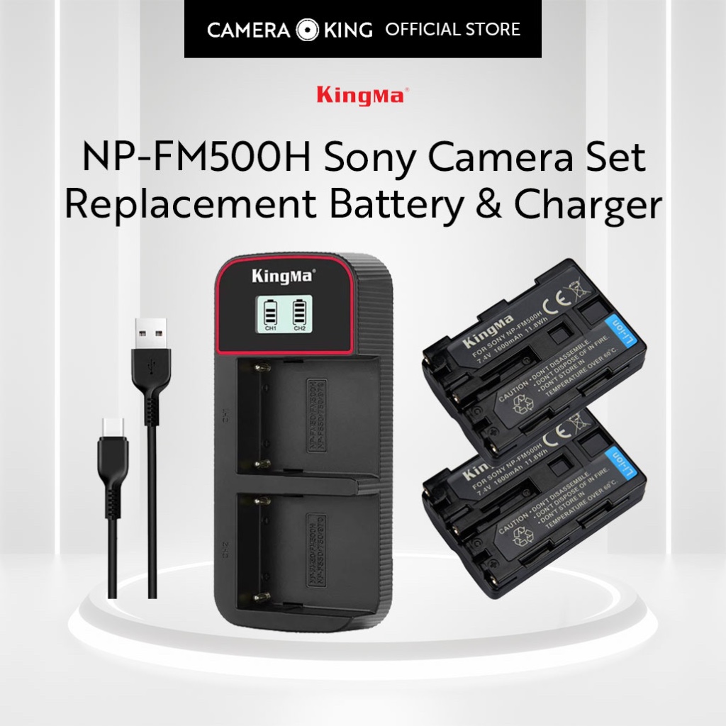 [KingMa] NP-FM500H Camera Replacement Set | Batteries | Battery for ...