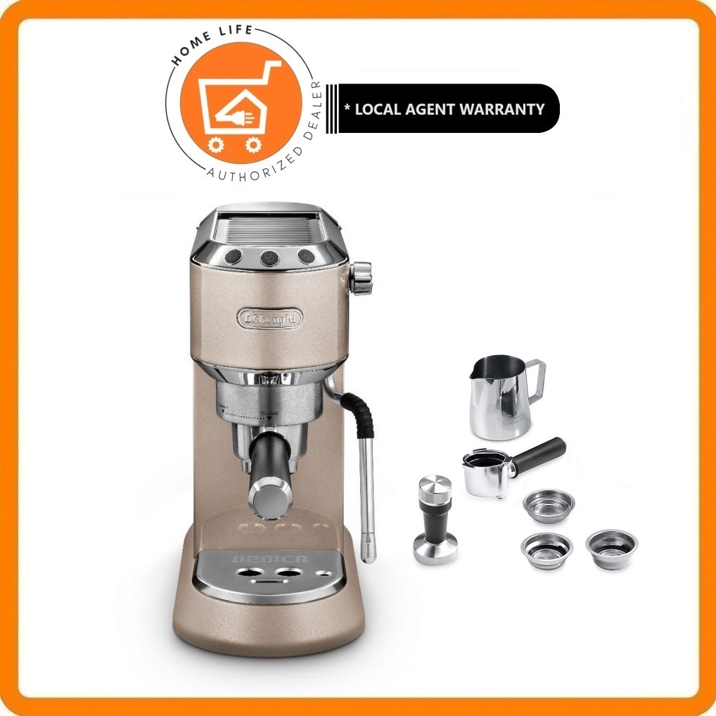 FREE 3 x Ground Coffee - Delonghi EC885.BG Dedica Arte Beige - Pump ...