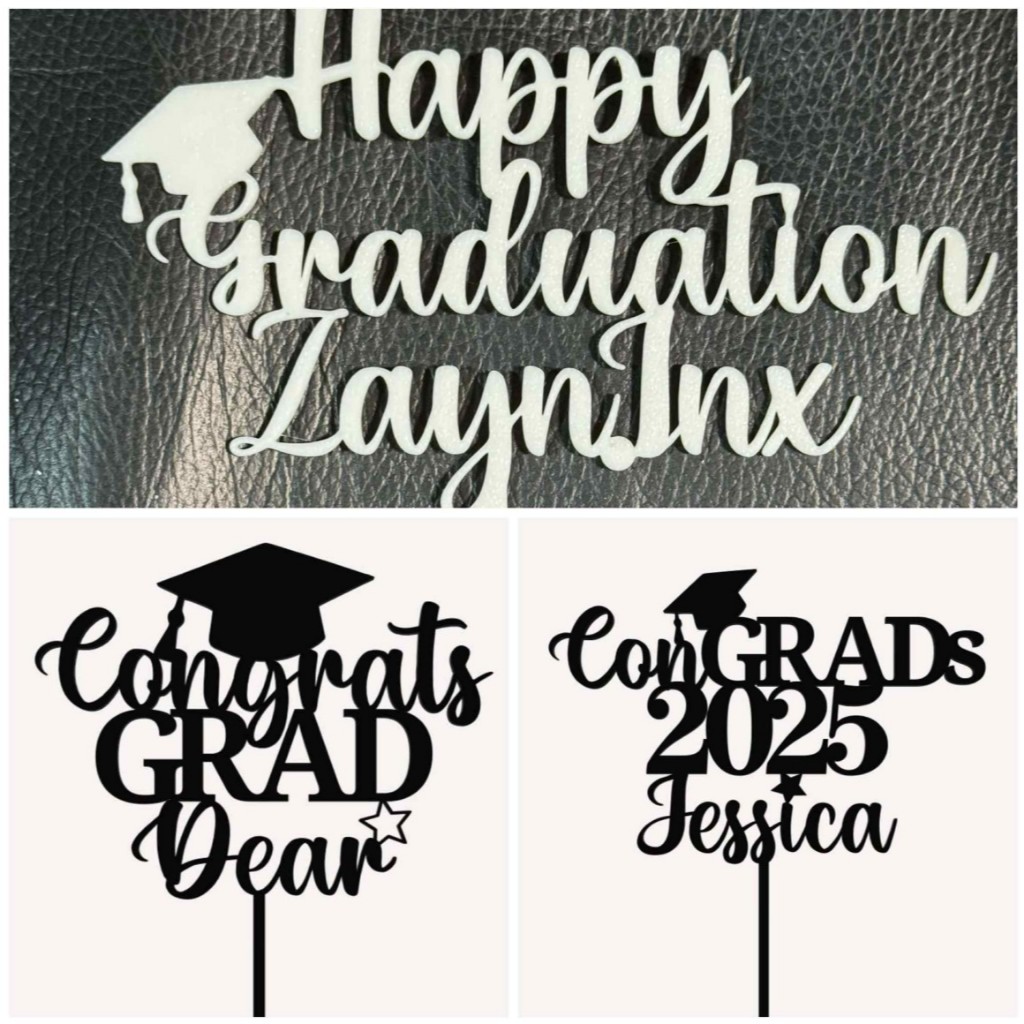 [SG seller] Congrats Happy Graduation Customised Cake Topper ...