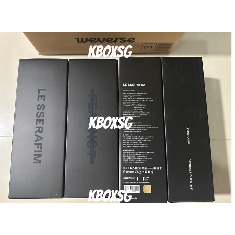 SG SEALED INSTOCK-OFFICIAL LE SSERAFIM LIGHTSTICK/ LE SSERAFIM LIGHT ...