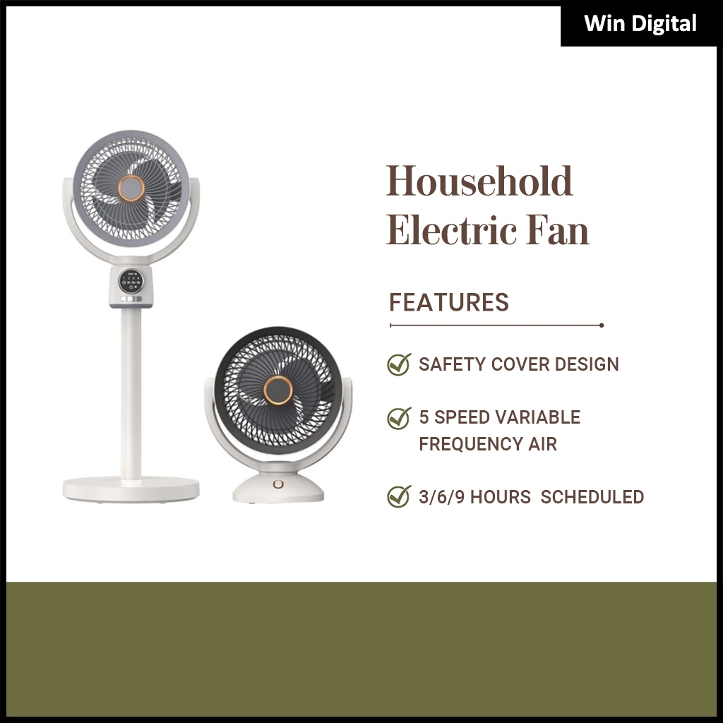 Air Circulation Fan Household Electric Fan Turbine USB Convection Floor ...