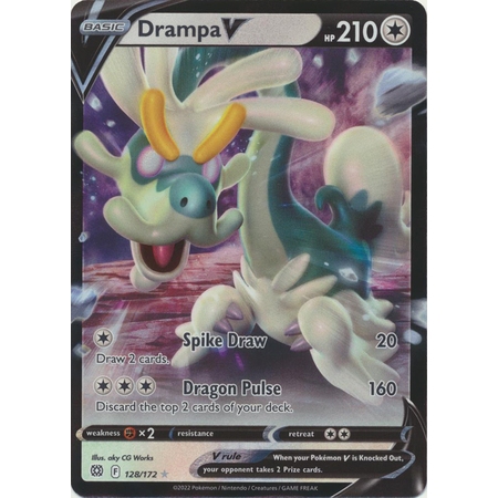 Pokemon Card -Drampa V - 128/172 - Ultra Rare | Shopee Singapore