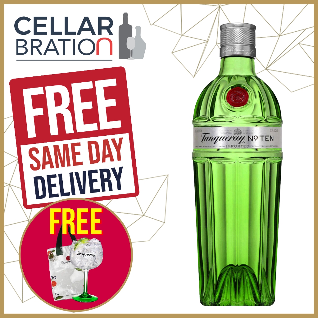 Tanqueray Ten Gin 700ml [FREE 1 x Gift Bag + 1 x Copa Glass] | Shopee Singapore