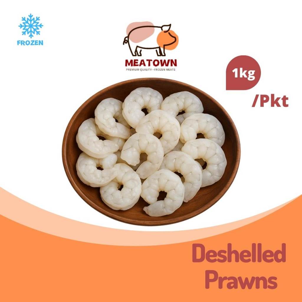 [Meatown] Vannamei Prawn Meat PND 虾肉 1kg/Pkt (Big, M, Small) Deshelled ...