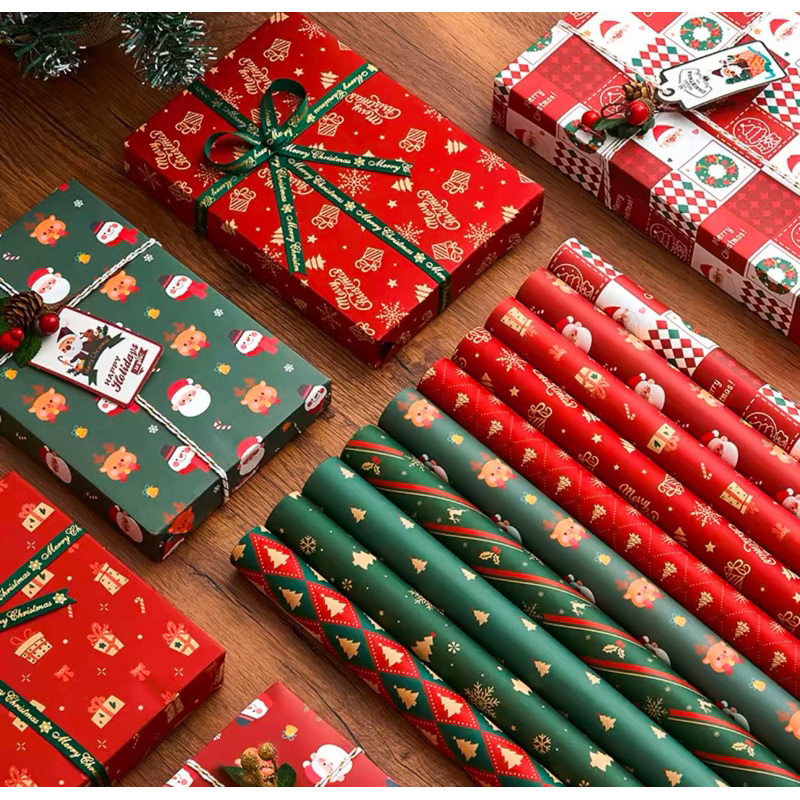 🎁 Christmas Tartan Gift Wrapping Paper Wrapper Checkered Scottish ...