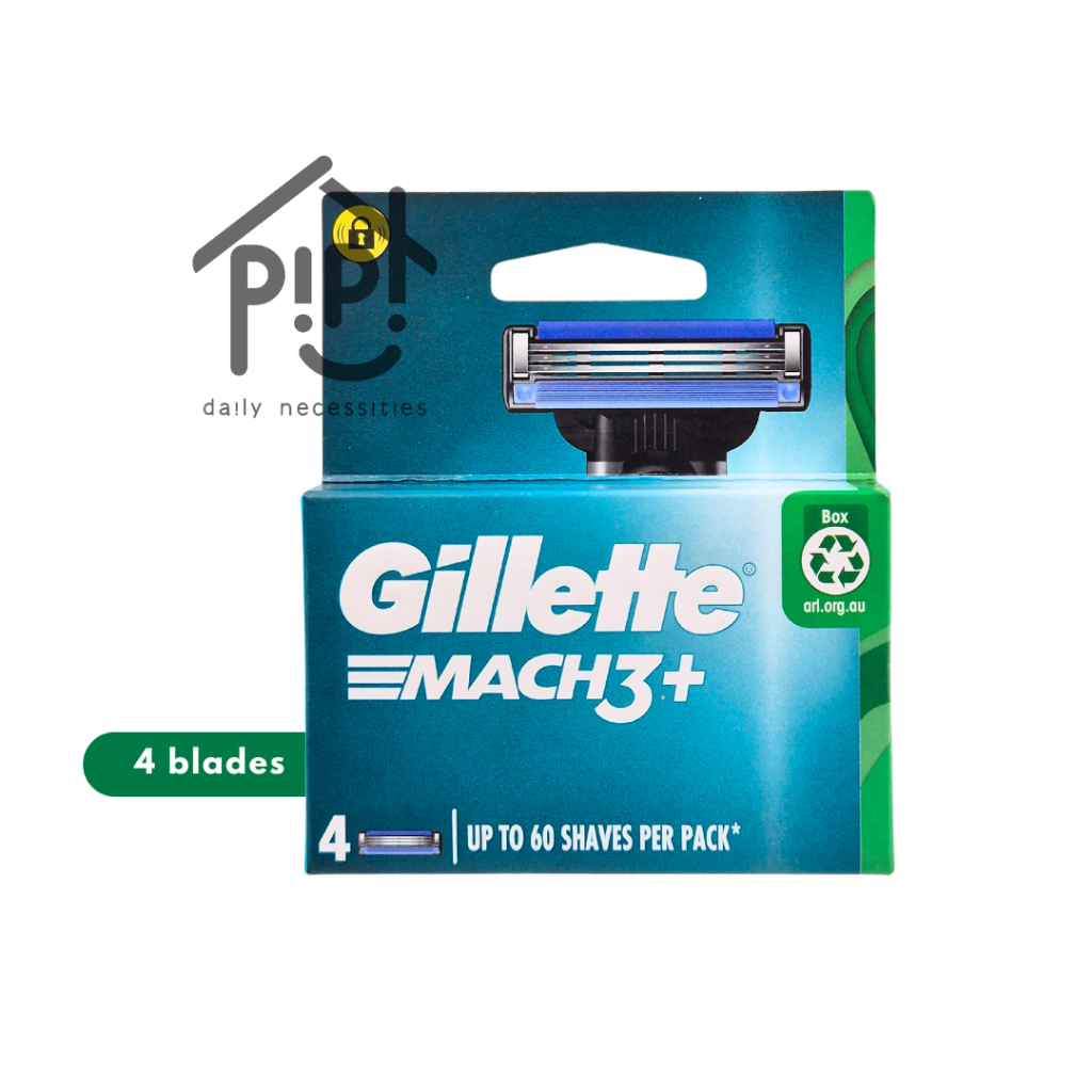 Gillette Mach 3+ Razor Shaver Refill 4's | Shopee Singapore
