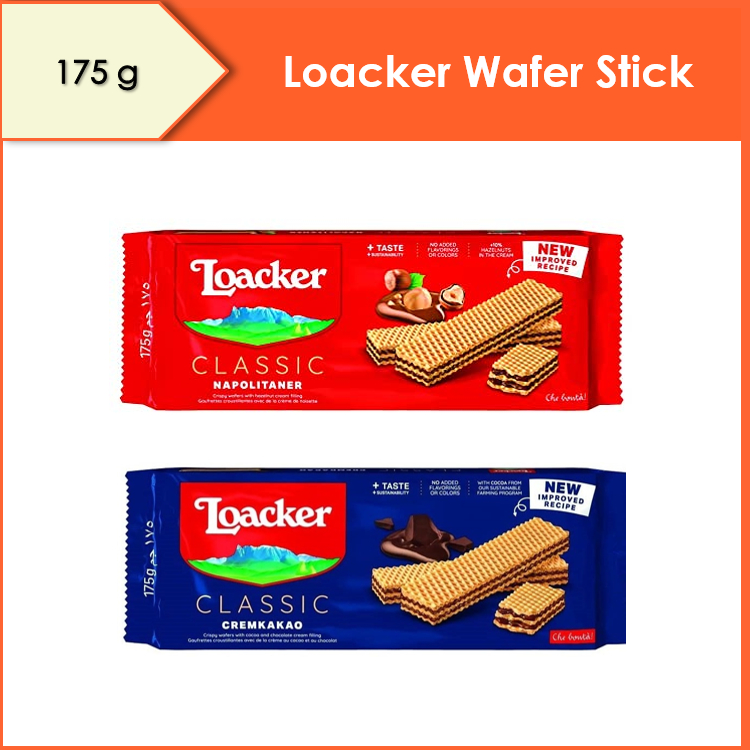 Loacker Classic Wafer Stick – Chocolate / Hazelnut Cremkakao ...