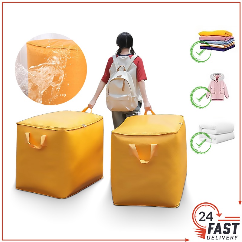 【SG STOCK 】House Moving Bag Big Storage Bag Extra Large Canvas Bag with ...