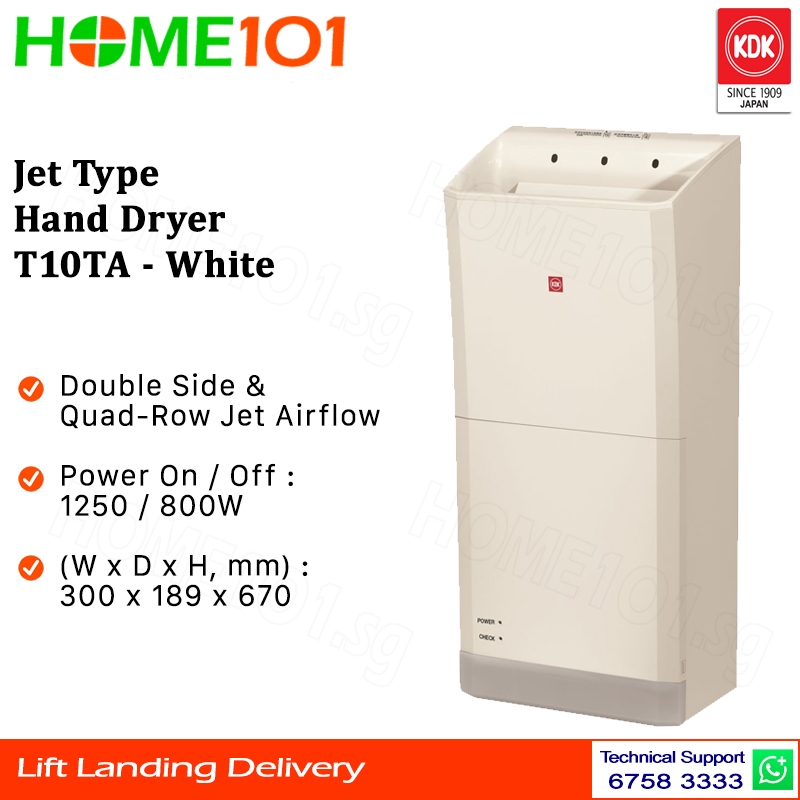 KDK Jet Type Hand Dryer T10TA | Shopee Singapore